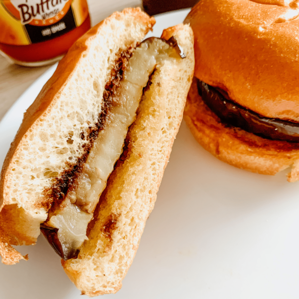 Scooby-Doo's Eggplant Burger with Chocolate Sauce | Lynn Mumbing Mejia