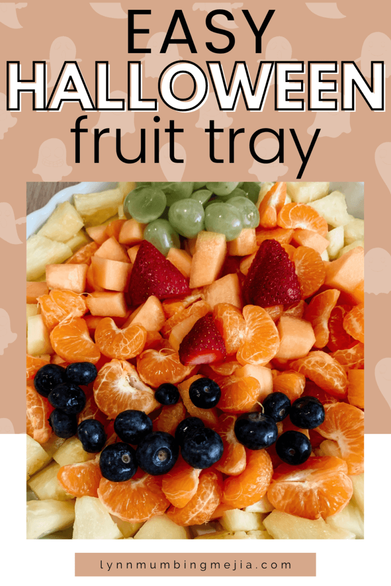 Easy Halloween Fruit Tray - Pumpkin Shaped | Lynn Mumbing Mejia
