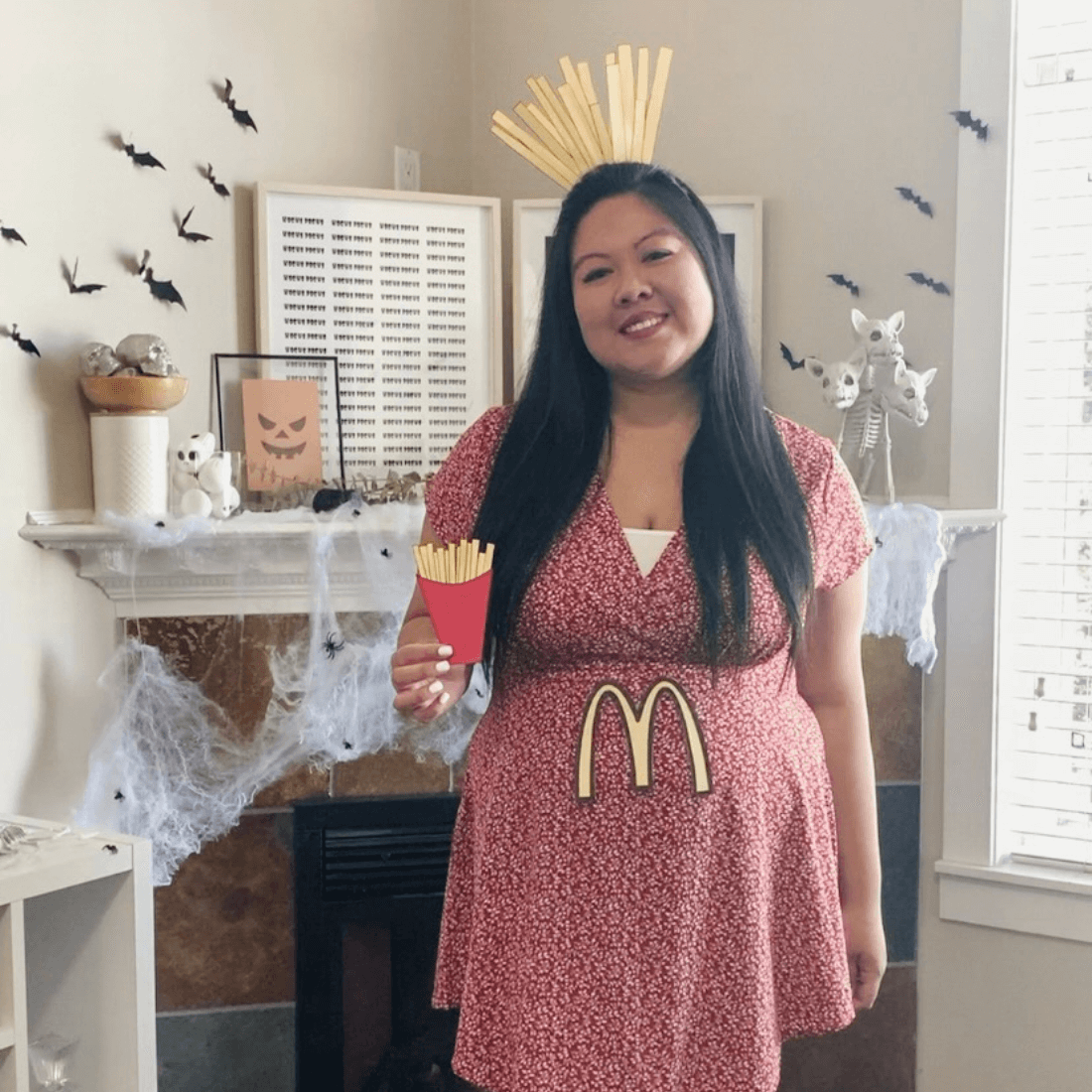 Cute and Cheap DIY McDonald's French Fries Costume | Lynn Mumbing Mejia