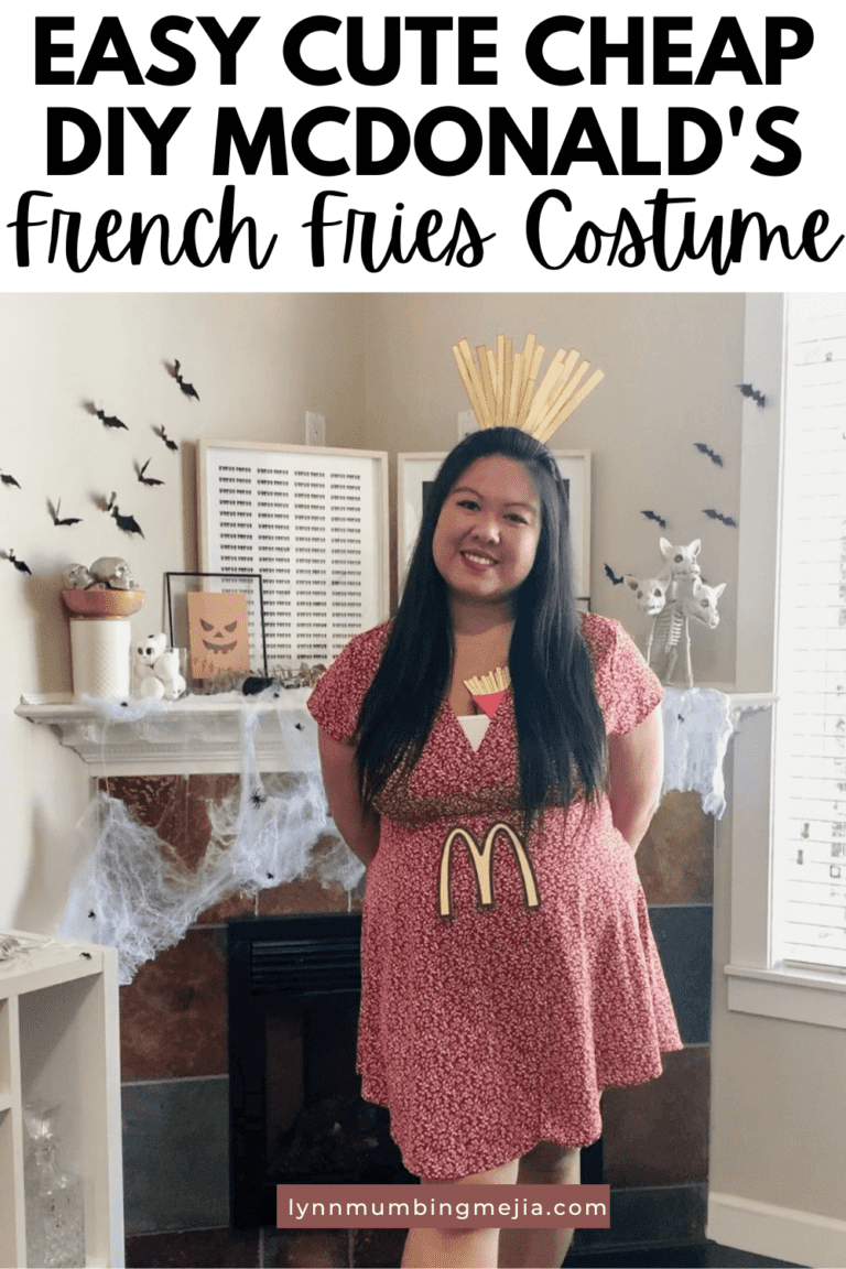 Cute and Cheap DIY McDonald's French Fries Costume | Lynn Mumbing Mejia