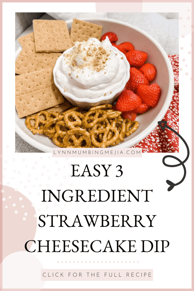 3 Ingredient Strawberry Cheesecake Dip | Lynn Mumbing Mejia