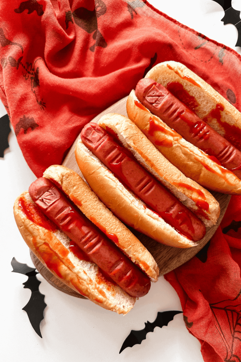 Halloween Finger Hot Dogs | Lynn Mumbing Mejia