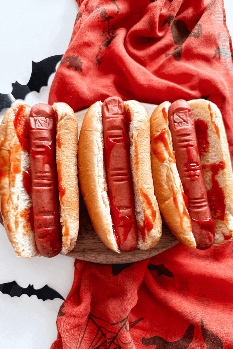 Halloween Finger Hot Dogs | Lynn Mumbing Mejia